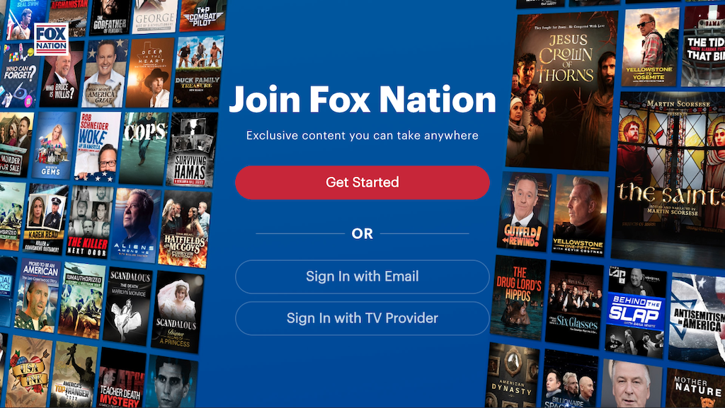 Watching FOX Nation in the FOX Nation App on your Vizio TV